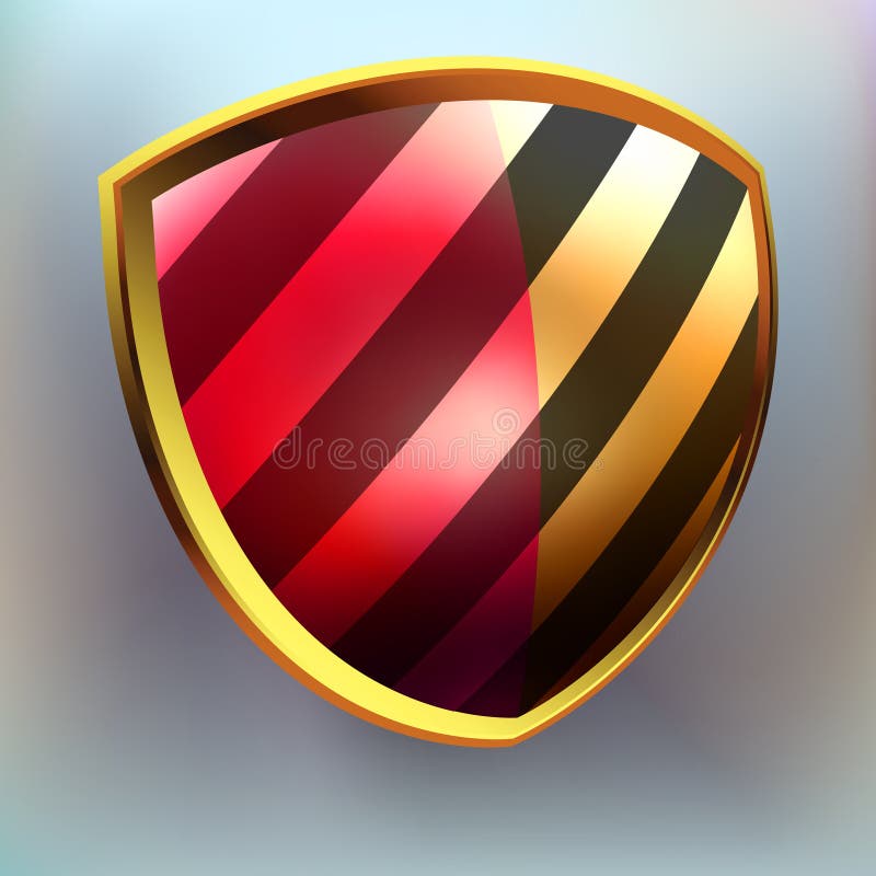 Vector Shield Template Item. EPS 8 Stock Vector - Illustration of badge ...