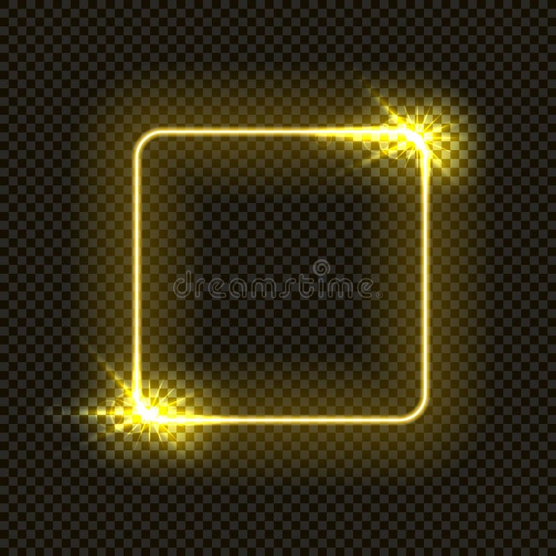 Vector Shining Ultraviolet Frame Template on Transparent Background ...