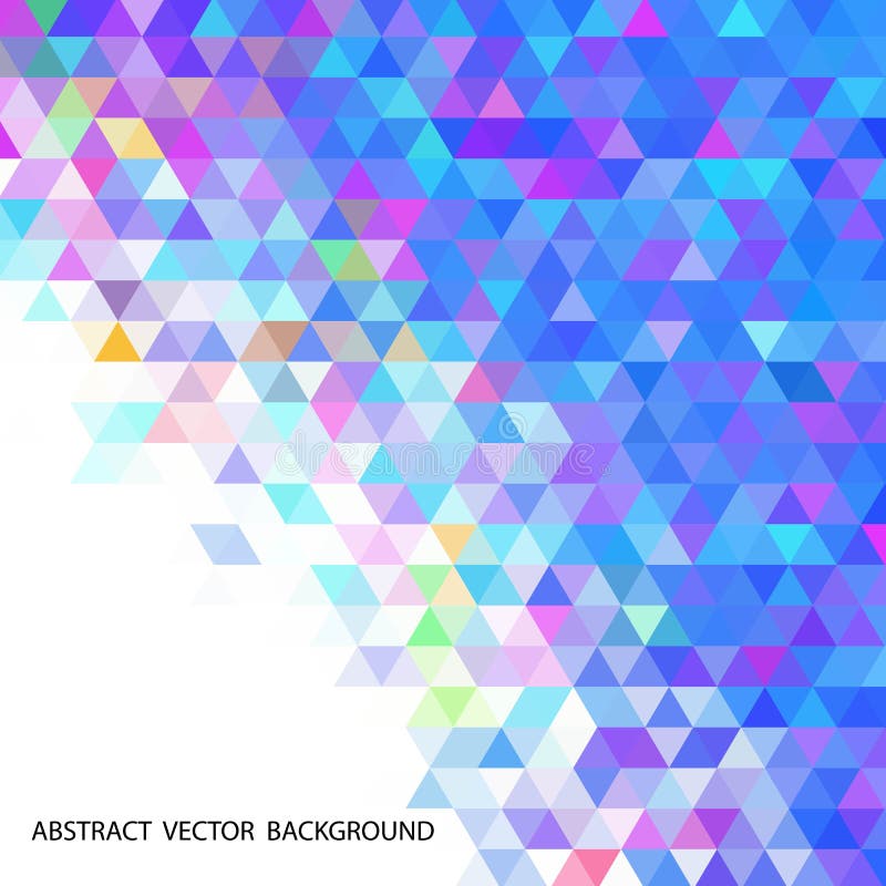 Vector Shining Triangular Layout. Modern Abstract Illustration with ...