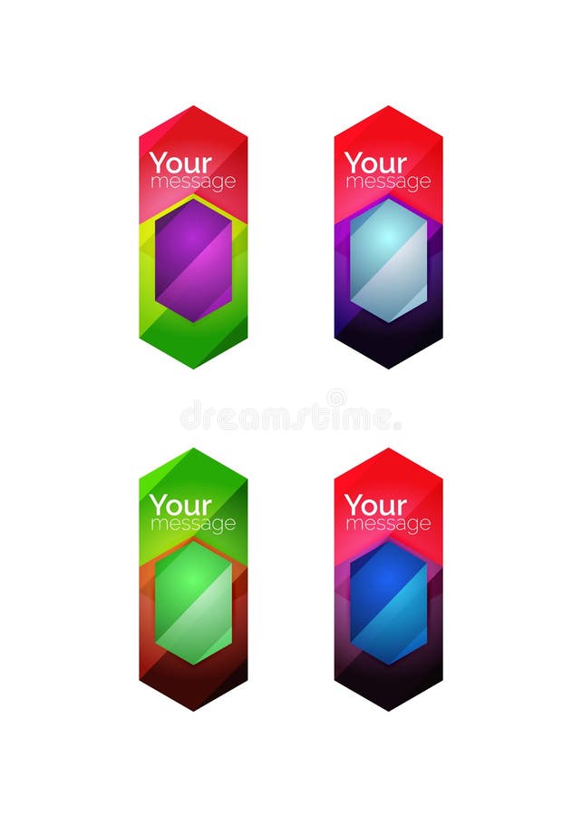 Vector Shiny Blank Web Option Boxes Stock Vector - Illustration of ...