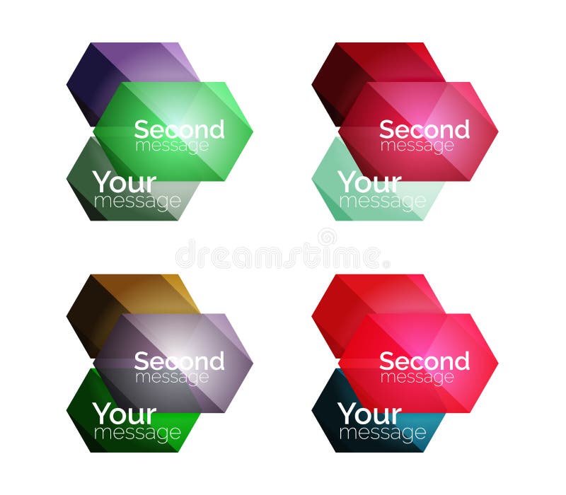 Vector Shiny Blank Web Option Boxes Stock Vector - Illustration of ...