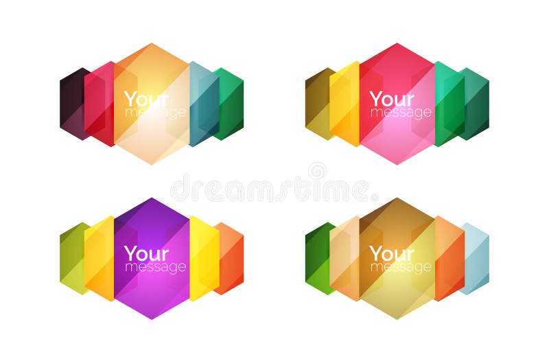 Vector Shiny Blank Web Option Boxes Stock Vector - Illustration of ...