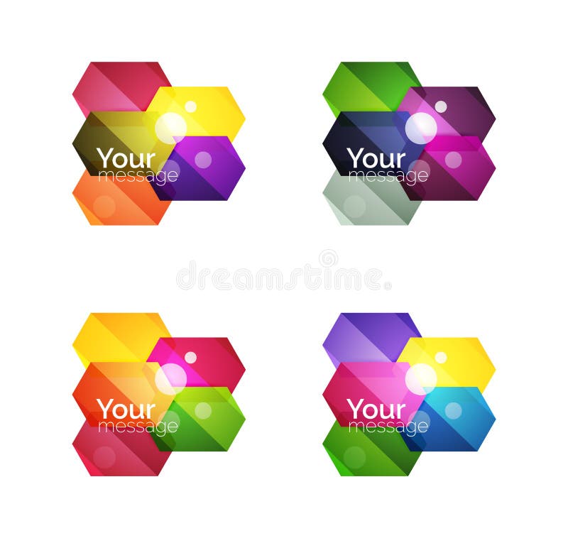 Vector Shiny Blank Web Option Boxes Stock Vector - Illustration of ...