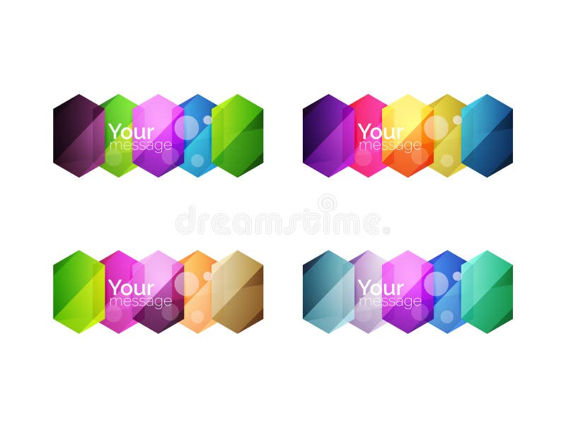 Vector Shiny Blank Web Option Boxes Stock Illustration - Illustration ...