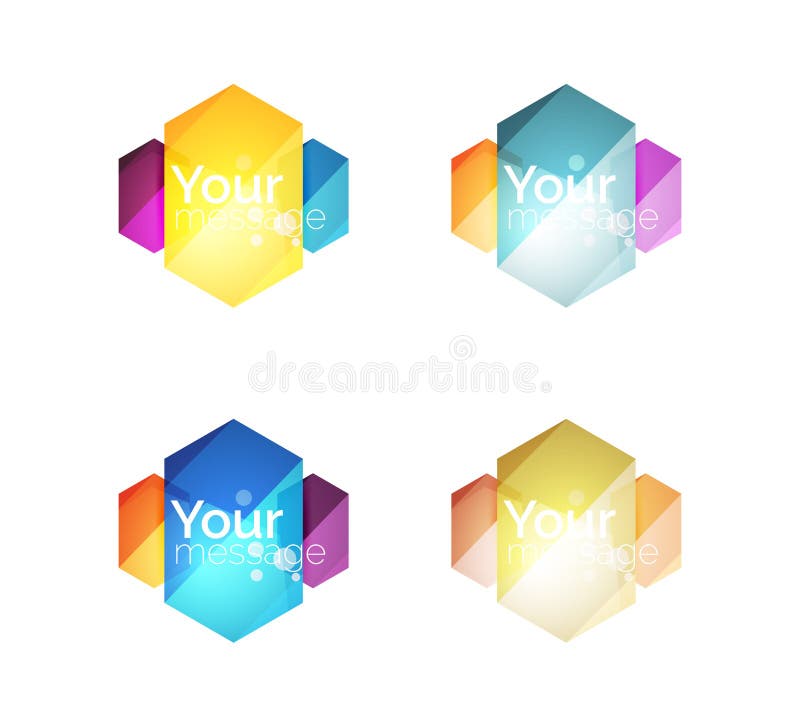 Vector Shiny Blank Web Option Boxes Stock Illustration - Illustration ...