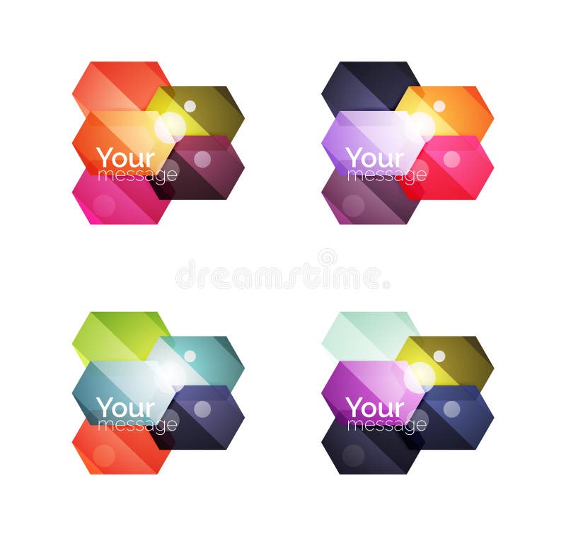 Vector Shiny Blank Web Option Boxes Stock Illustration - Illustration ...