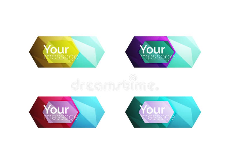 Vector Shiny Blank Web Option Boxes Stock Vector - Illustration of ...