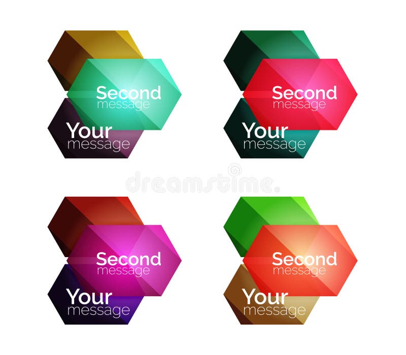 Vector Shiny Blank Web Option Boxes Stock Vector - Illustration of ...