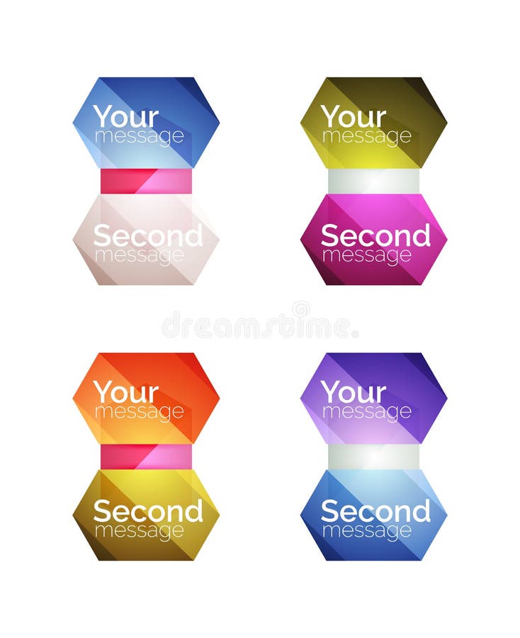 Vector Shiny Blank Web Option Boxes Stock Vector - Illustration of ...