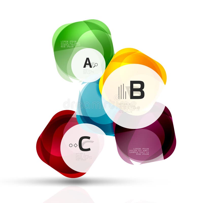 Vector Shiny Blank Web Option Boxes Stock Vector - Illustration of cube ...