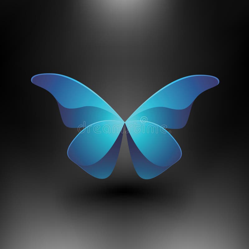 Shiny Butterfly abstract stock vector. Illustration of energy - 22480650