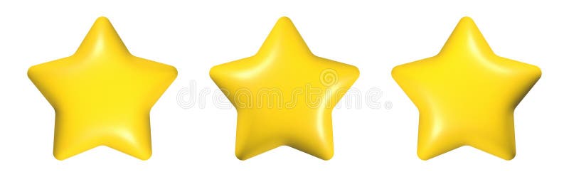 Vector Shiny 3d Stars Isolated Stock Illustration - Illustration of ...