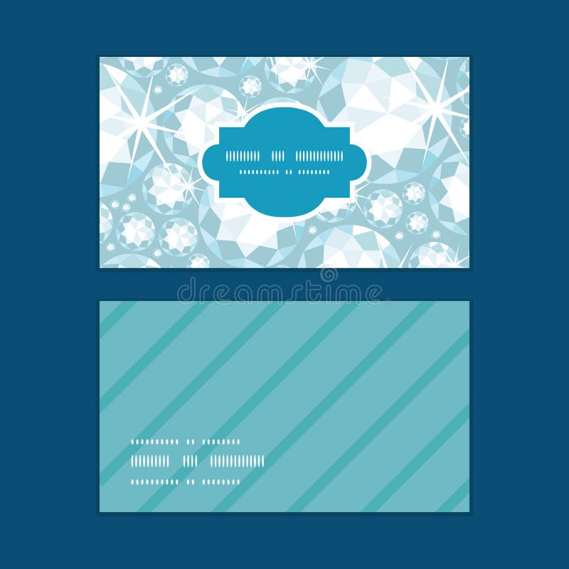 Vector Shiny Diamonds Horizontal Frame Pattern Stock Vector ...