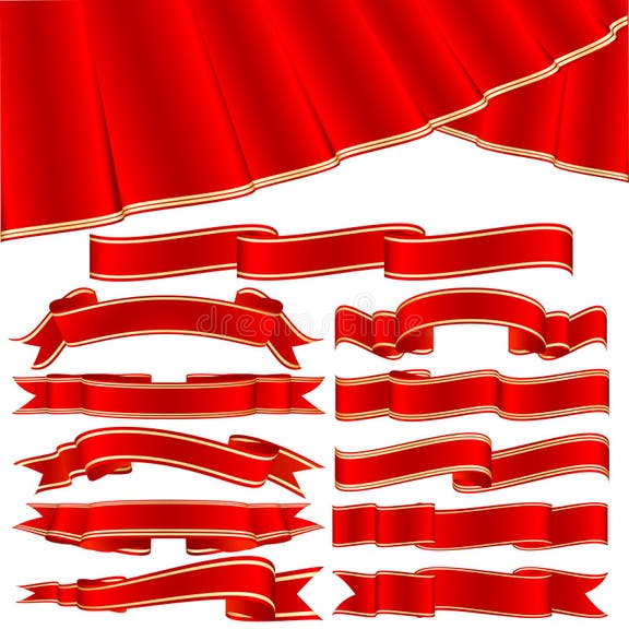 Vector shiny elements stock vector. Illustration of silk - 8346551