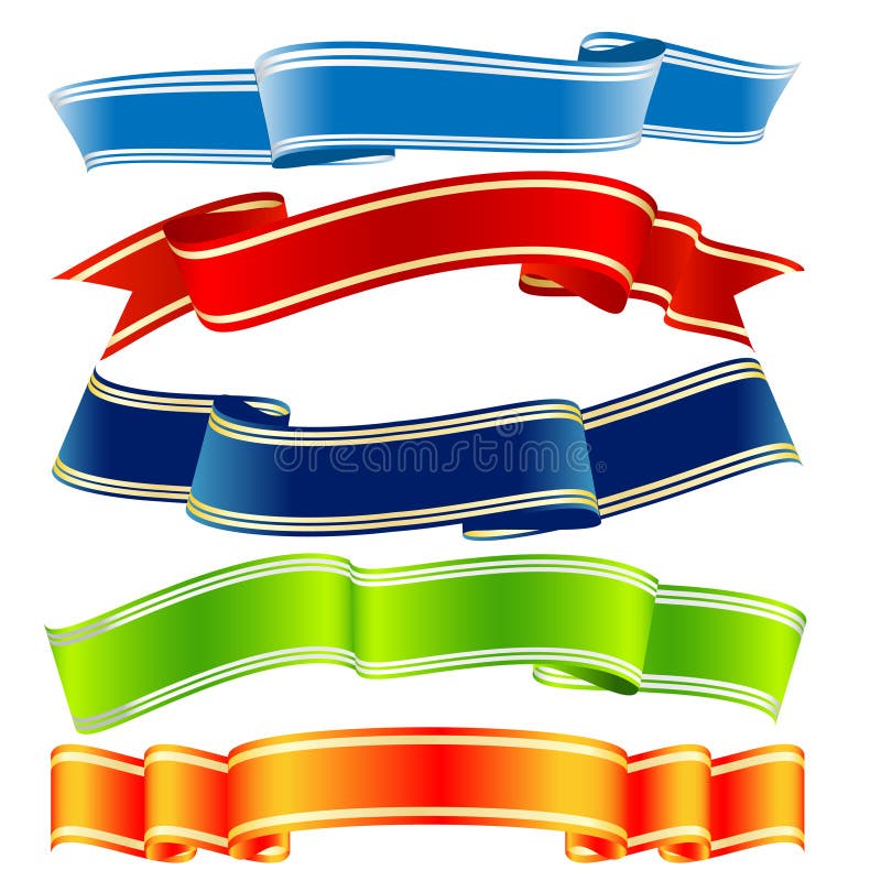 Heraldic Ribbons stock vector. Illustration of symbol - 8137312