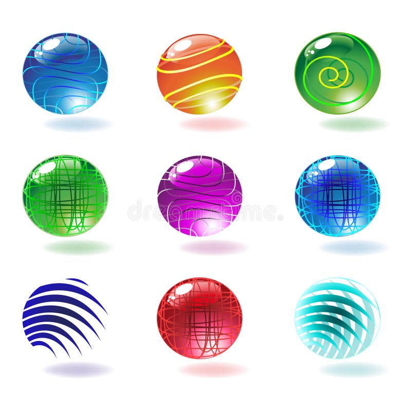 Abstract spheres stock vector. Illustration of shiny - 19753506