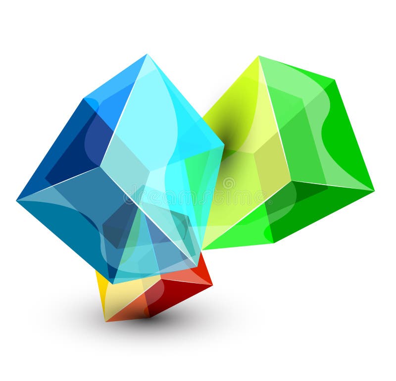 Vector Shiny Transparent Glass Cube Background - Free Photo from ...