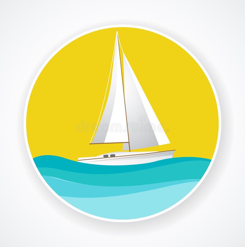 Vector ship sign stock vector. Illustration of floating - 67066413