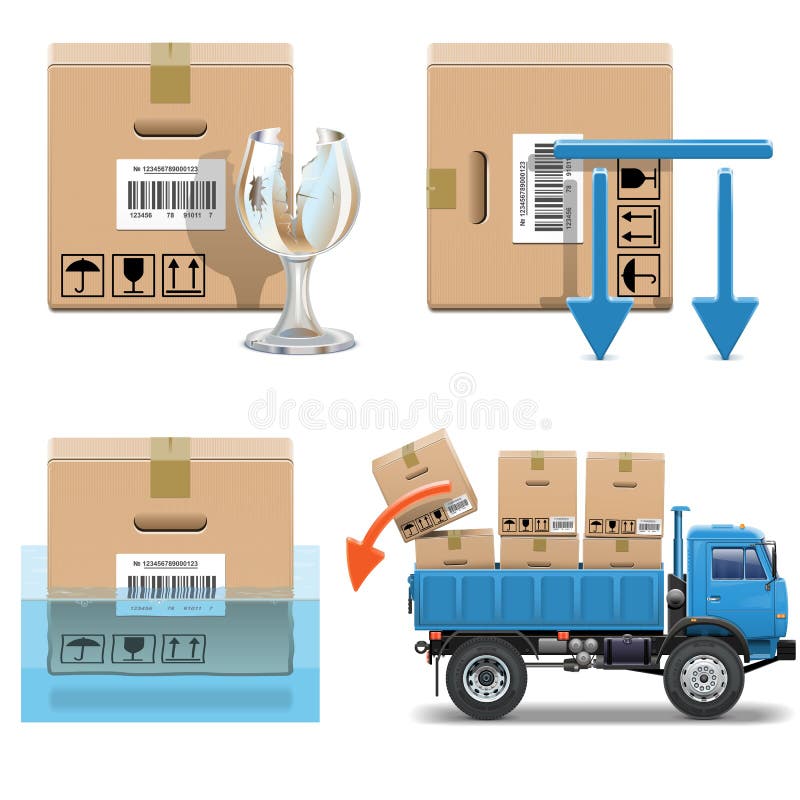Vector Shipment Icons Set 20 Stock Vector - Illustration of icon ...