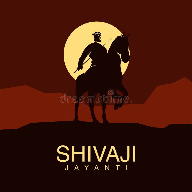 Vector Shivaji Jayanti Poster Template Stock Vector - Illustration of ...