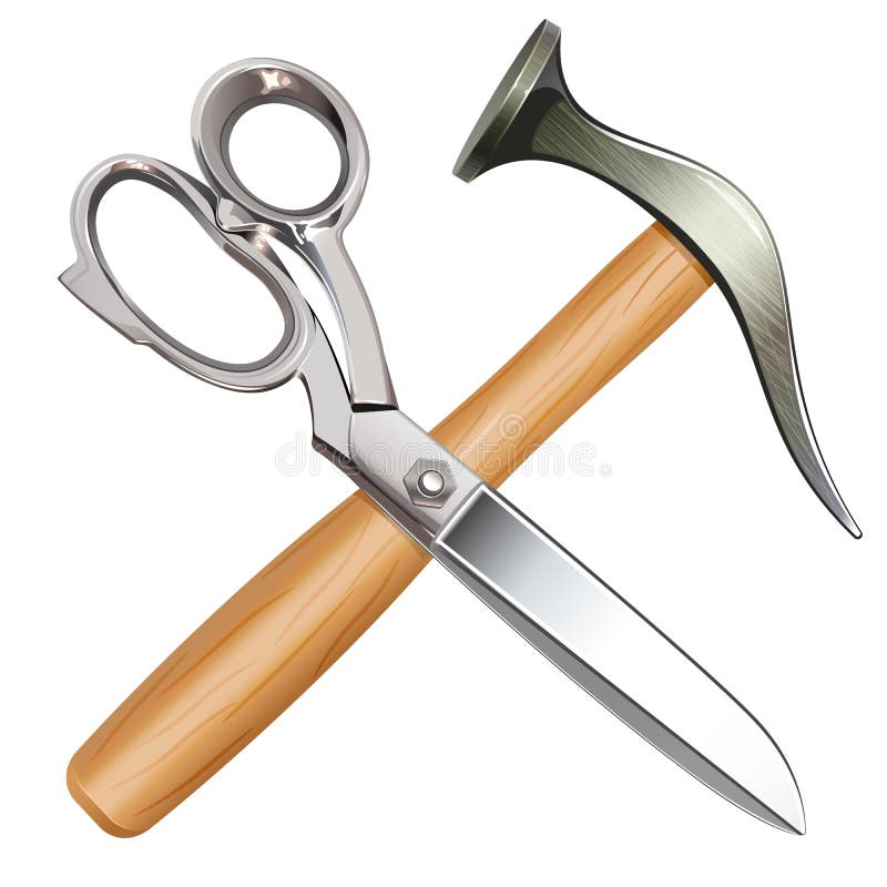 Vector Shoemaker Tools Set stock vector. Illustration of cutter - 230207204