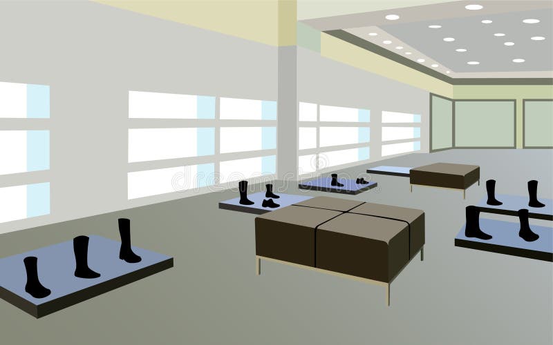 Vector shop interior stock vector. Illustration of market - 5007880