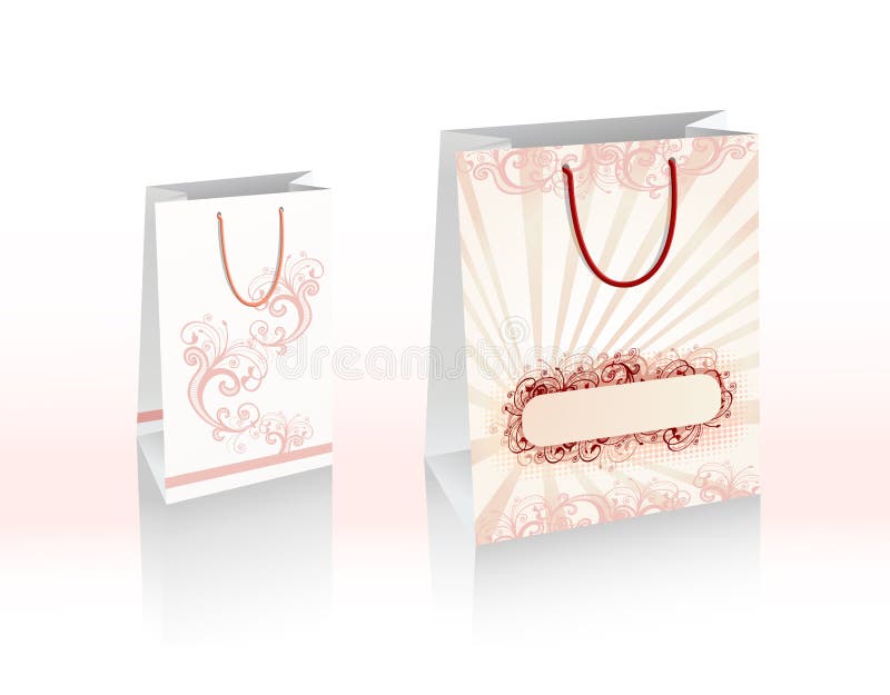 Vector shopping bags stock vector. Illustration of fashion - 6203505