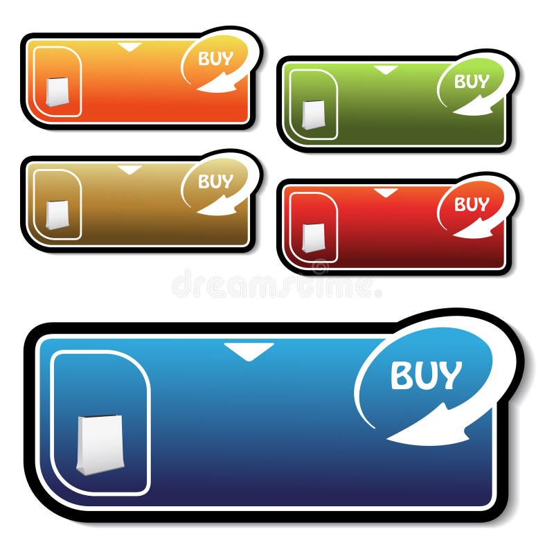 Vector shopping banners stock vector. Illustration of reflection - 16529822