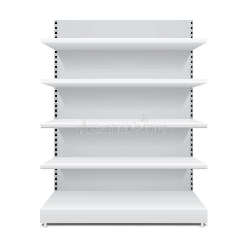 Vector Shopping Rack, Shelf Template Stock Vector - Illustration of ...