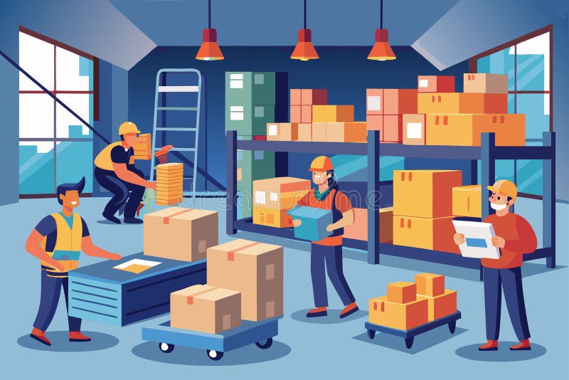 Warehouse Job Activity Stock Illustrations – 213 Warehouse Job Activity ...