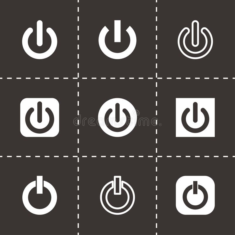 Vector Black Shut Down Icon Set Stock Illustrations – 82 Vector Black ...