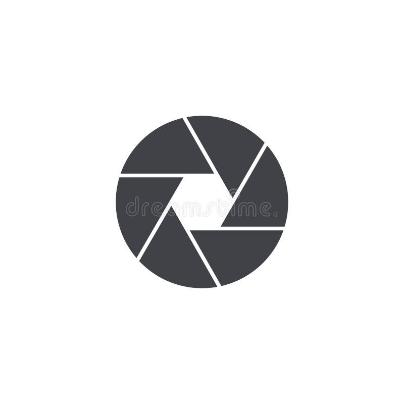 Vector Shutter Icon. Camera Symbol Isolated. Interface Button. Element ...