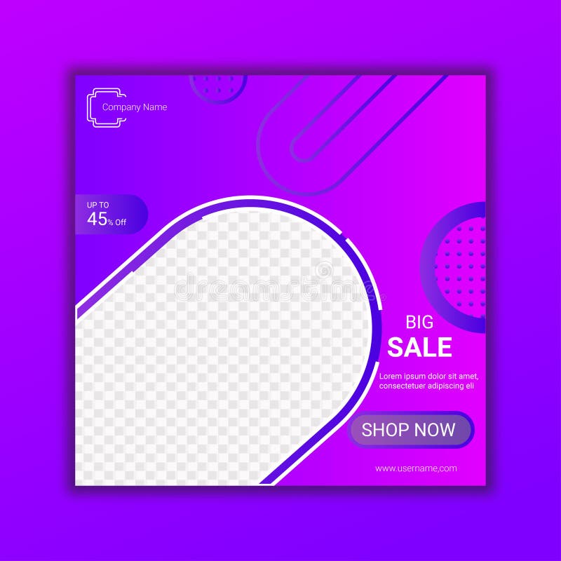 Big Sale Digital Media Poster Design Template.Social Media Branding ...