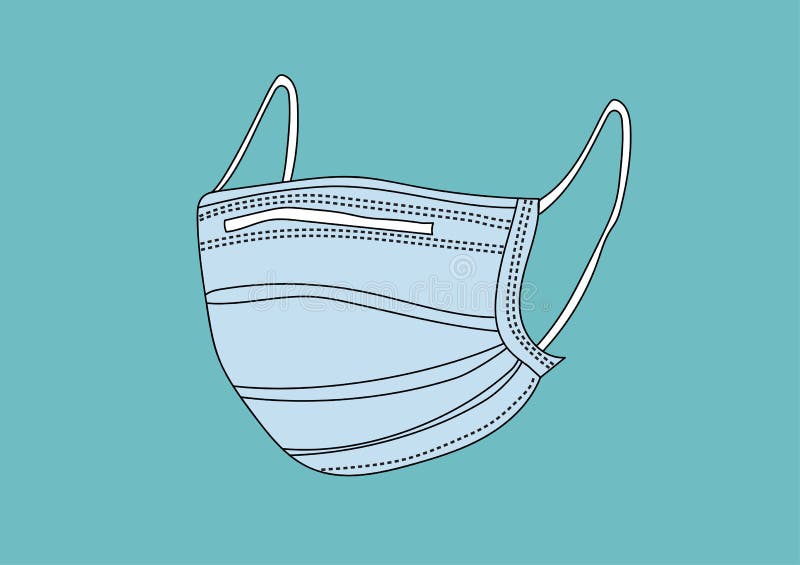 Surgical Mask Drawing Stock Illustrations – 976 Surgical Mask Drawing ...