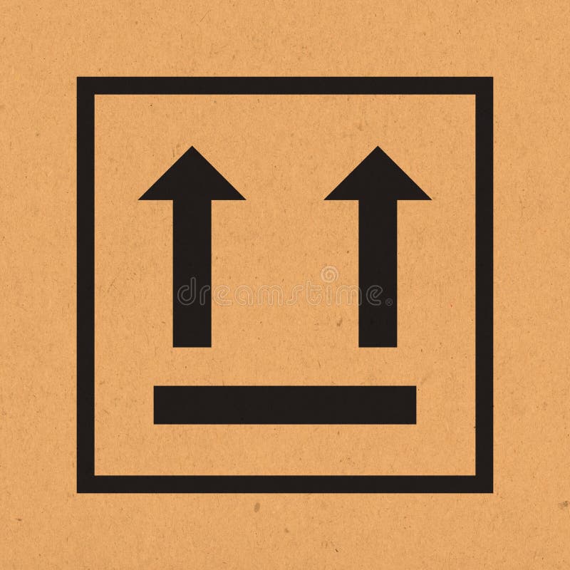 Vector Side Up Symbol for Box Stock Vector - Illustration of background ...