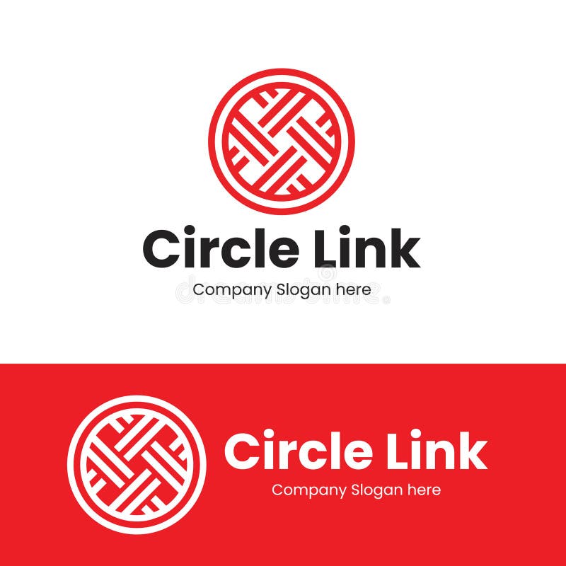 Circle Link Logo Connection Symbol Social Icon Design Vector Stock ...