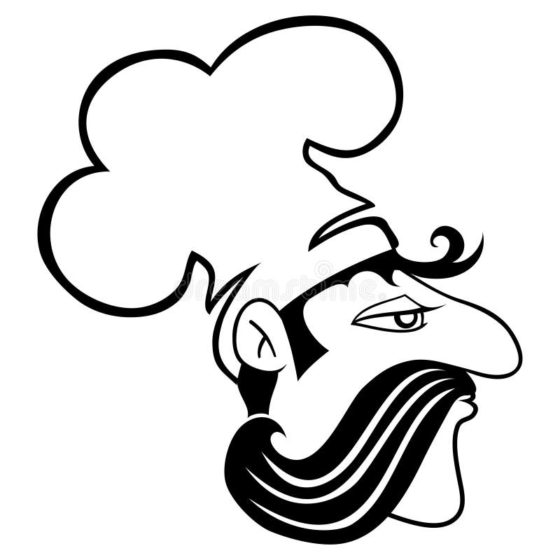 Cook sign on white. stock vector. Illustration of gastronomy - 34901312