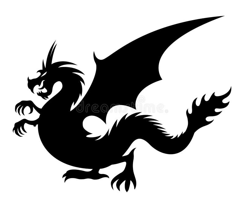 The sign of the dragon stock vector. Illustration of element - 67952786