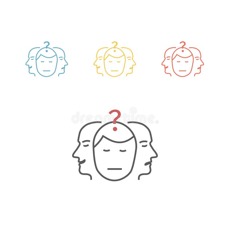 Vector Sign Dual Personality Vector Stock Vector - Illustration of ...