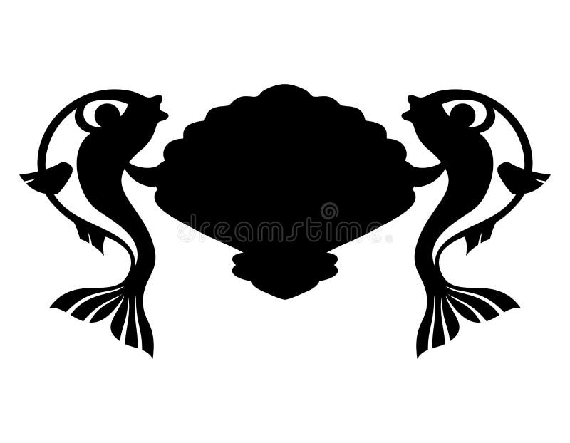 Vector sign. Fishes. stock vector. Illustration of design - 47504979