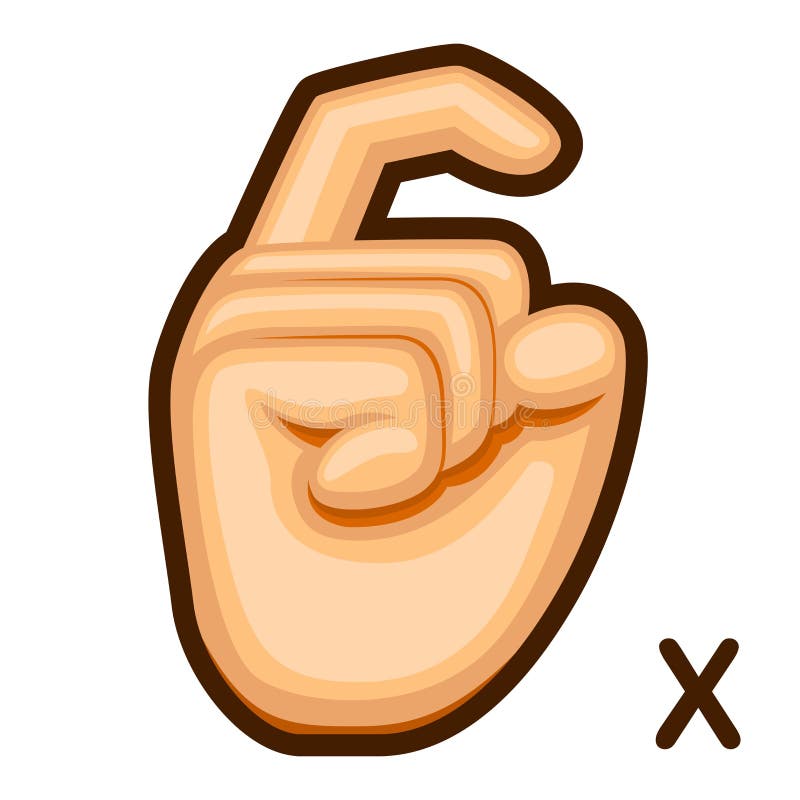 Vector Sign Language Icon Letter X Stock Vector - Illustration of ... Vector Sign Language Icon Letter X Stock Vector - Illustration of ...