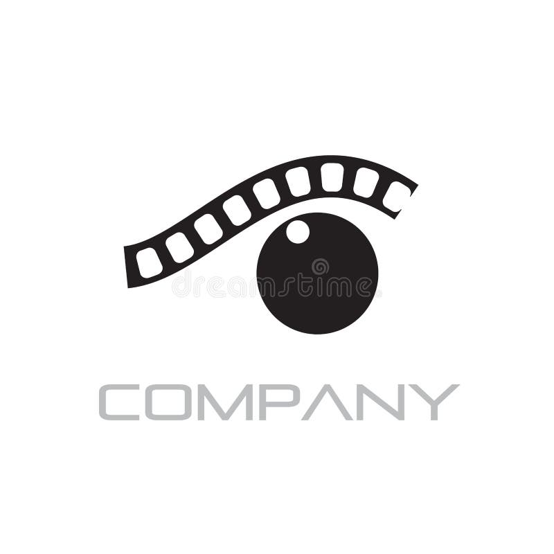 Vector Sign Photographer Eye, Roll and Iris Stock Illustration ...