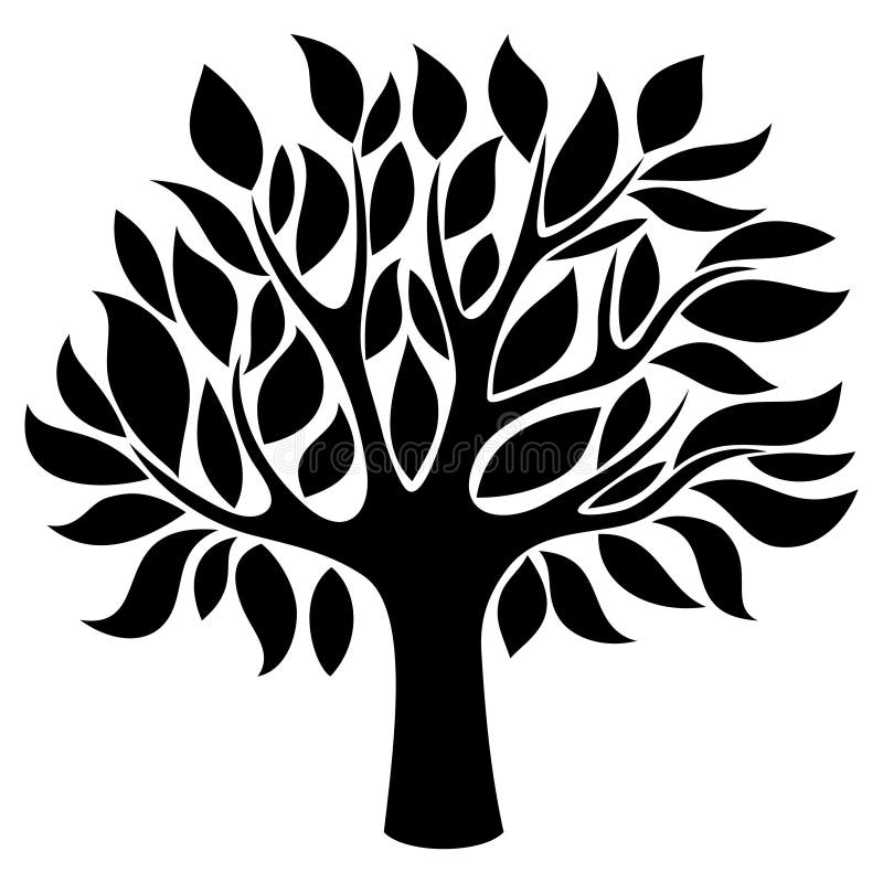 Vector sign. Tree. stock vector. Illustration of ornamental - 52092049