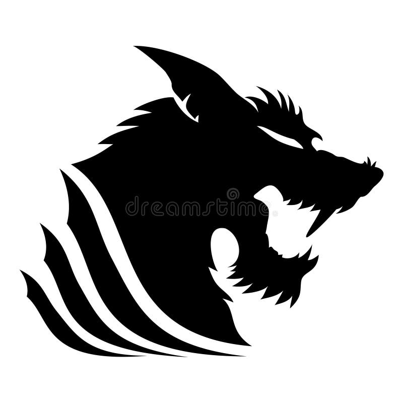 Vector sign. Werewolf. stock vector. Illustration of pattern - 46914451