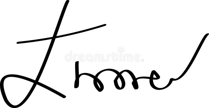 Vector Signature. Autograph Hand Drawn. Scrawl Signature. Handwritten ...