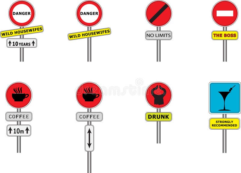 Vector signs stock vector. Illustration of pointer, control - 10861352