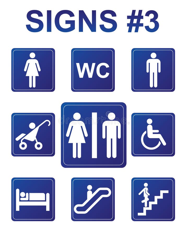 ADA signs stock vector. Illustration of wheelchair, elevator - 20078380