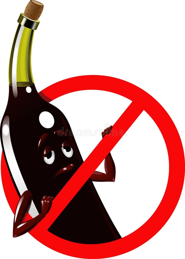 Vector Signs Ban No Alcohol Stock Vector - Illustration of product ...