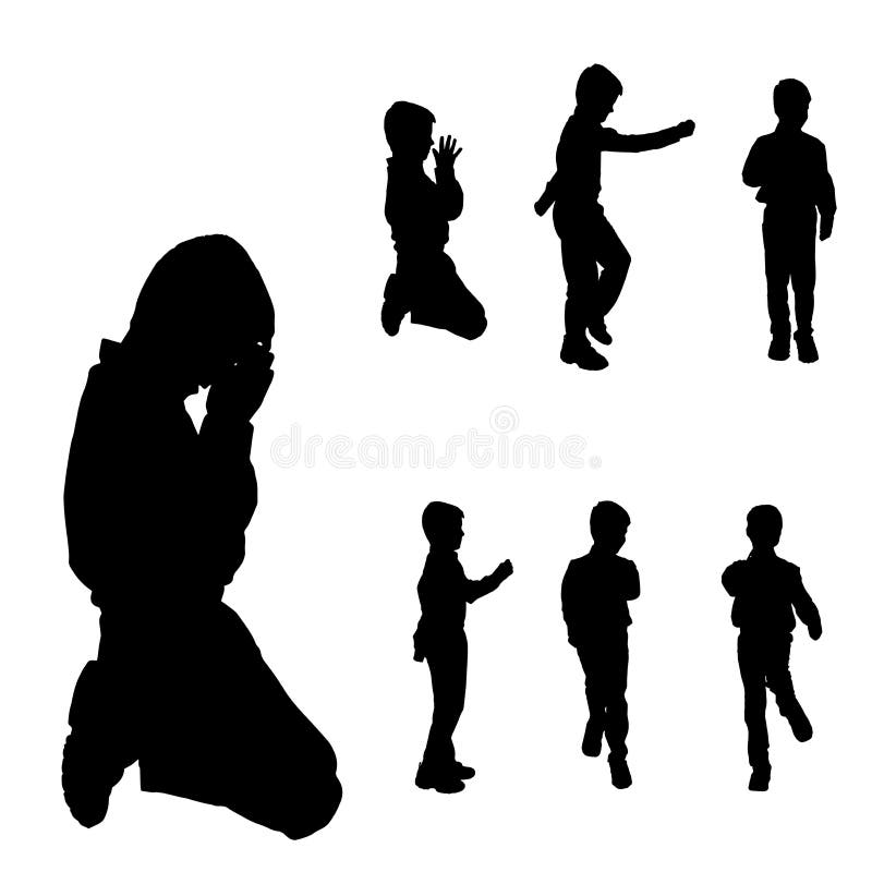 Sad Boy Silhouette Stock Illustrations – 961 Sad Boy Silhouette Stock ...