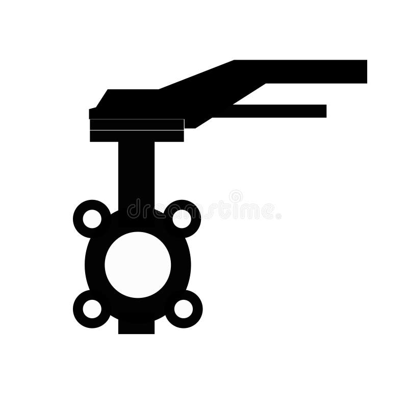 Butterfly valve icon stock vector. Illustration of pipe - 144040804